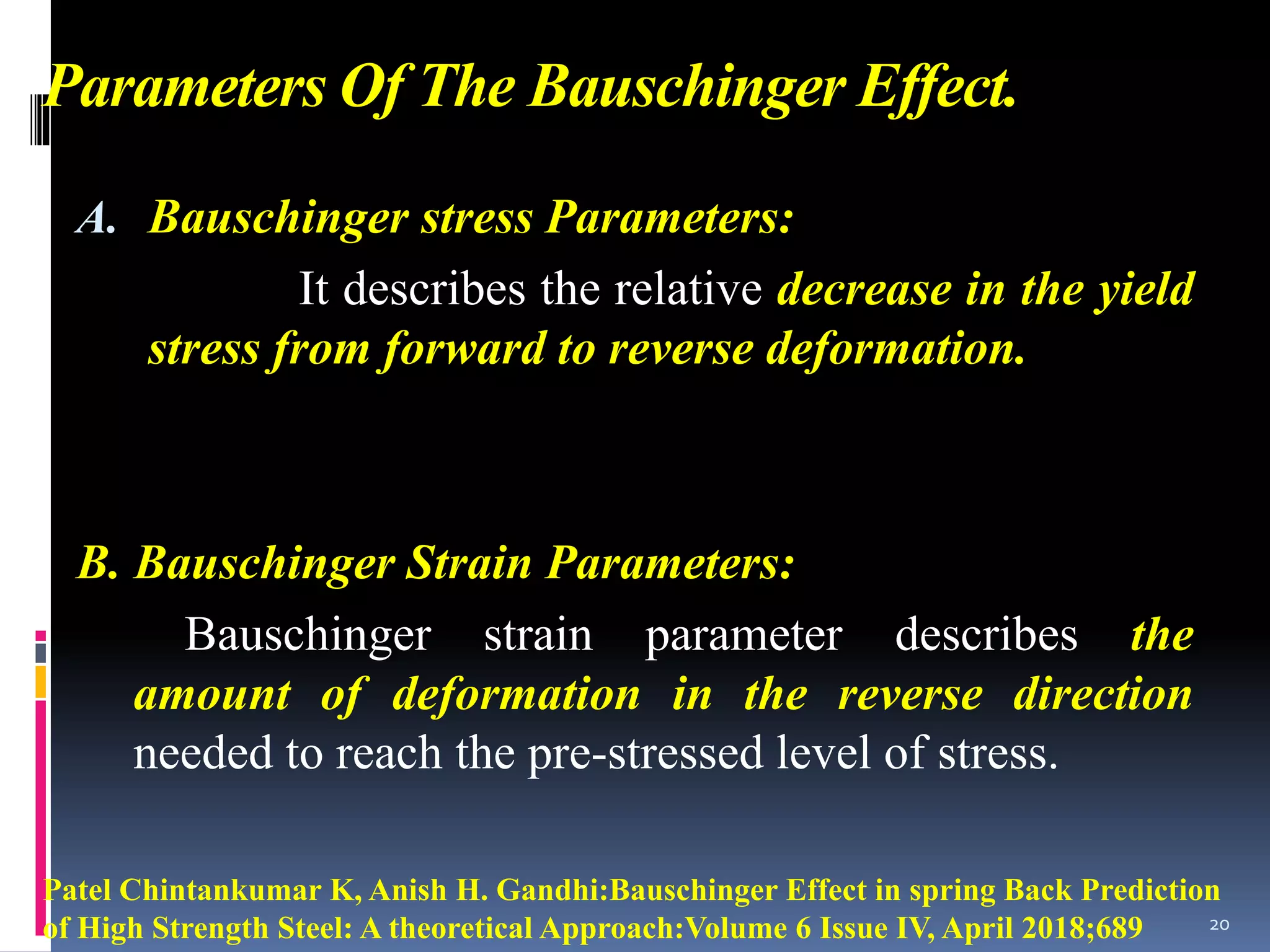Bauschinger Effect | PPTX