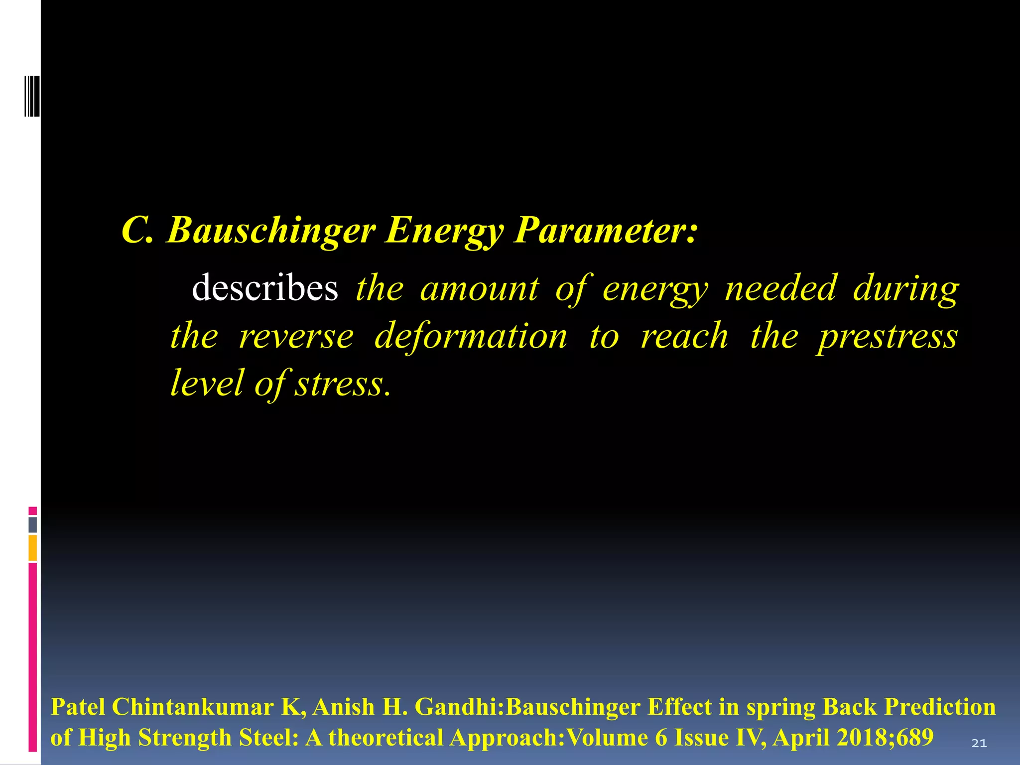 Bauschinger Effect | PPTX