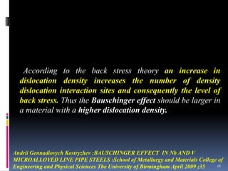 Bauschinger Effect | PPTX