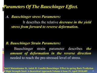 Bauschinger Effect | PPTX