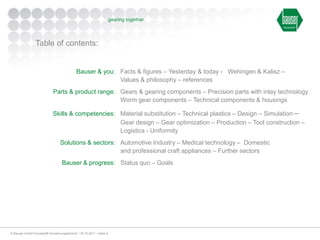 Bauser presentation en-25-09-2014 | PDF