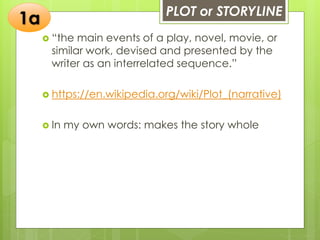 Story lines (plots) -- Honey Bautista | PPT