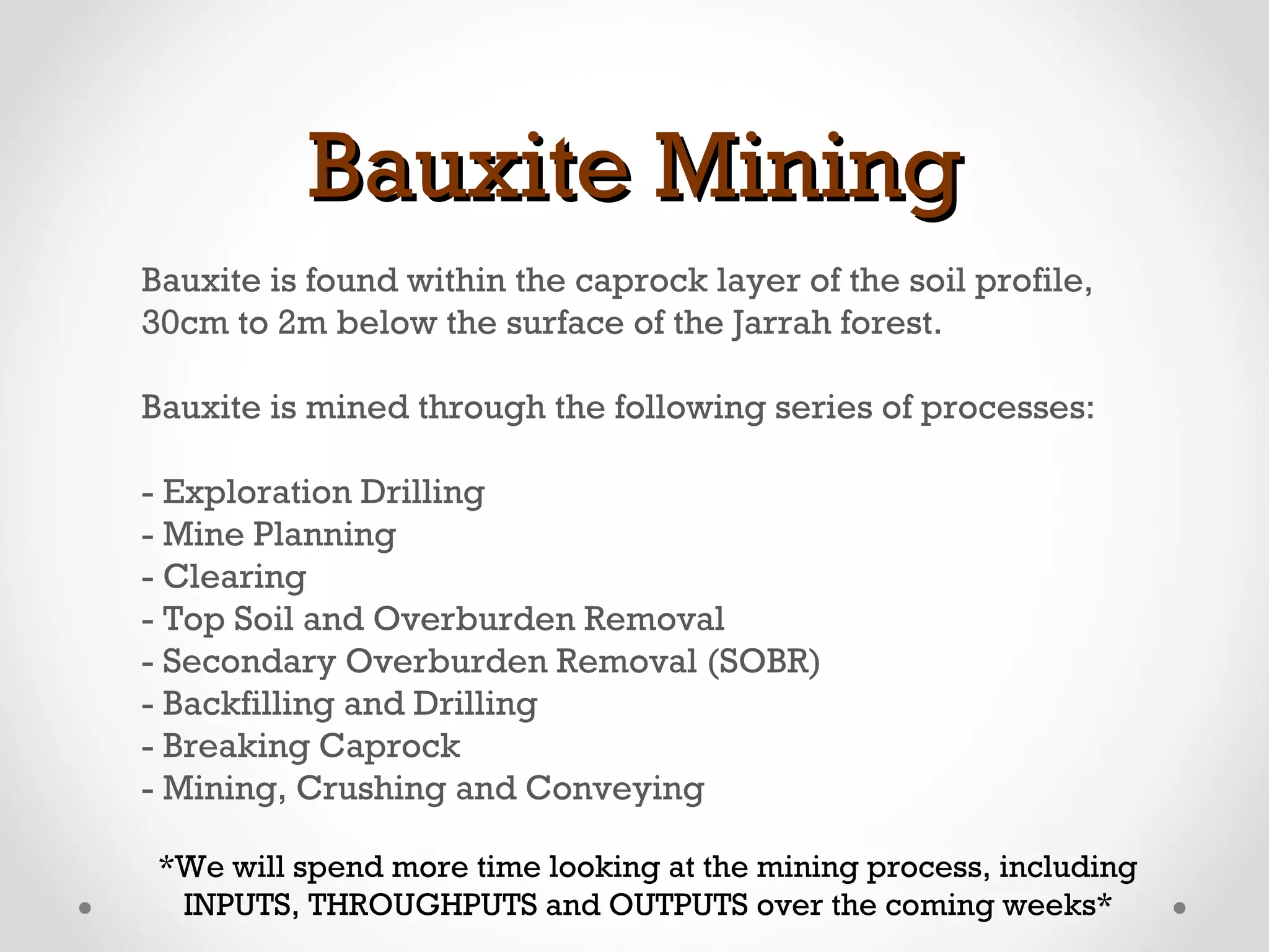 Bauxite mining | PPT
