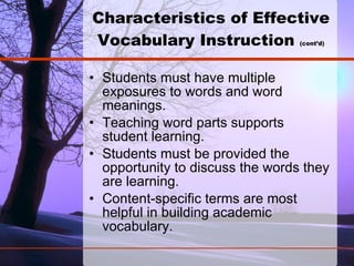 Building Academic Vocabulary | PPT