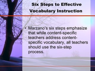 Building Academic Vocabulary | PPT