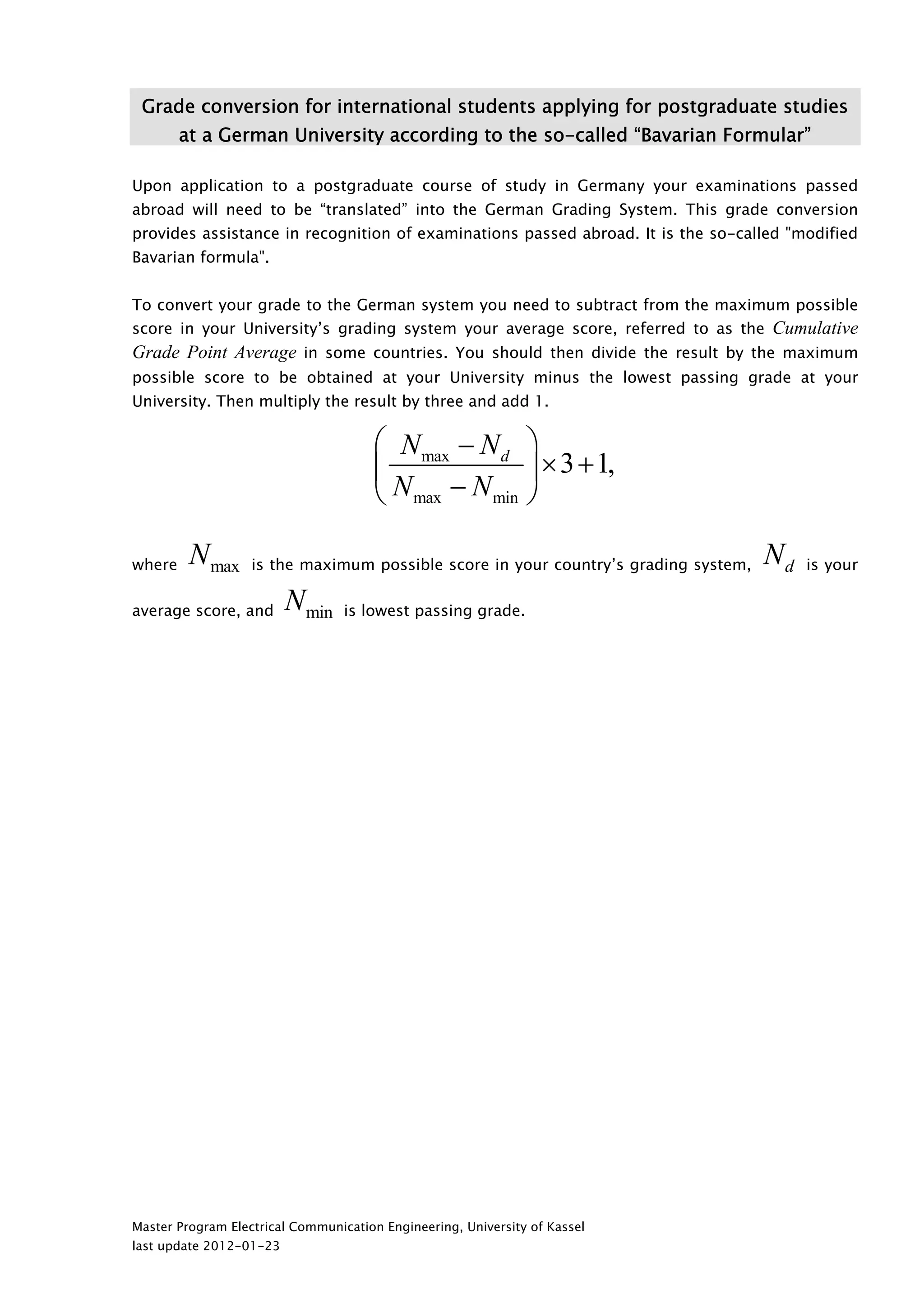 Bavarian formula ece_2012-01-24_01 | PDF