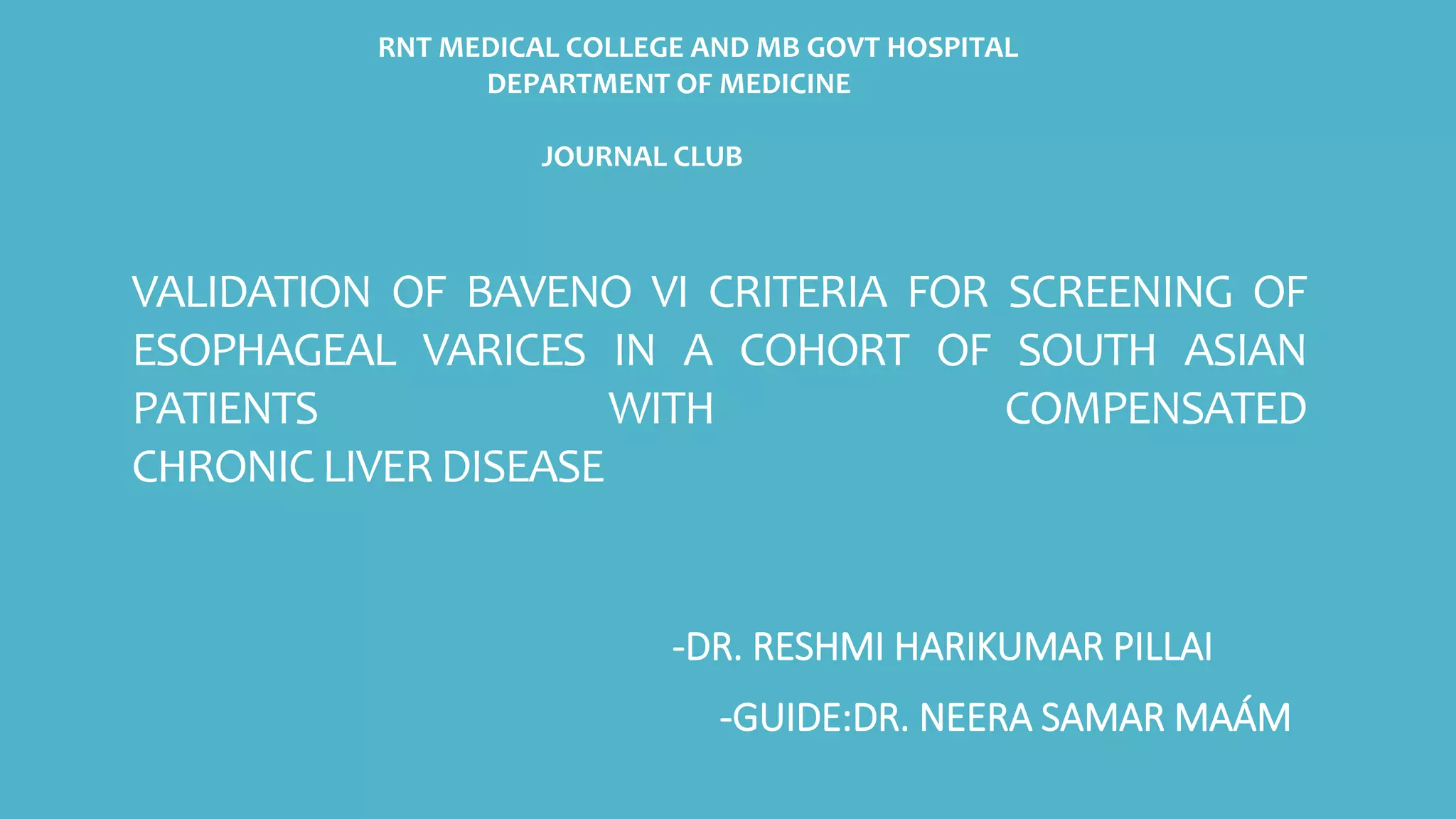 Baveno criteria journal club 28.10.2020