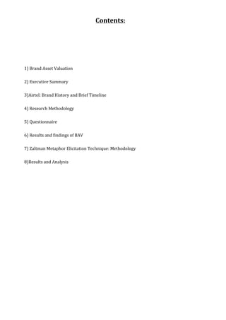 Airtel : Brand Asset Valuation | PDF
