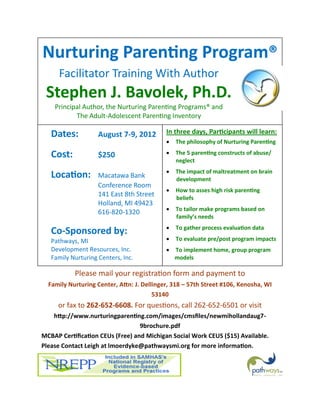 Nurturing Parent Training | PDF | Parenting | Family and Relationships