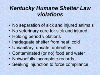 Bruce Wagman, Animal Shelter Litigation | PPT
