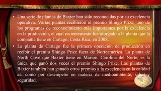 Baxter, premio shingo_prize_presentacion[1] | PPTX