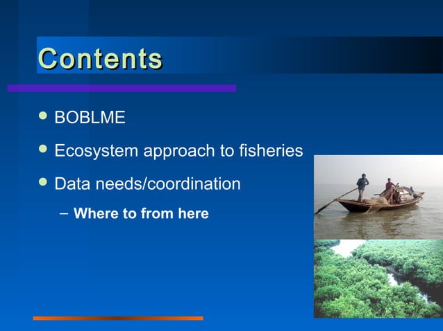 Bay of Bengal Large Marine Ecosystem | PPT | Environmental Services ...