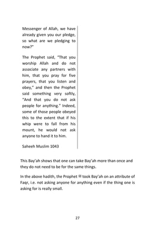 The Principle of Bay'ah: Explained through 40 ahadith | PDF