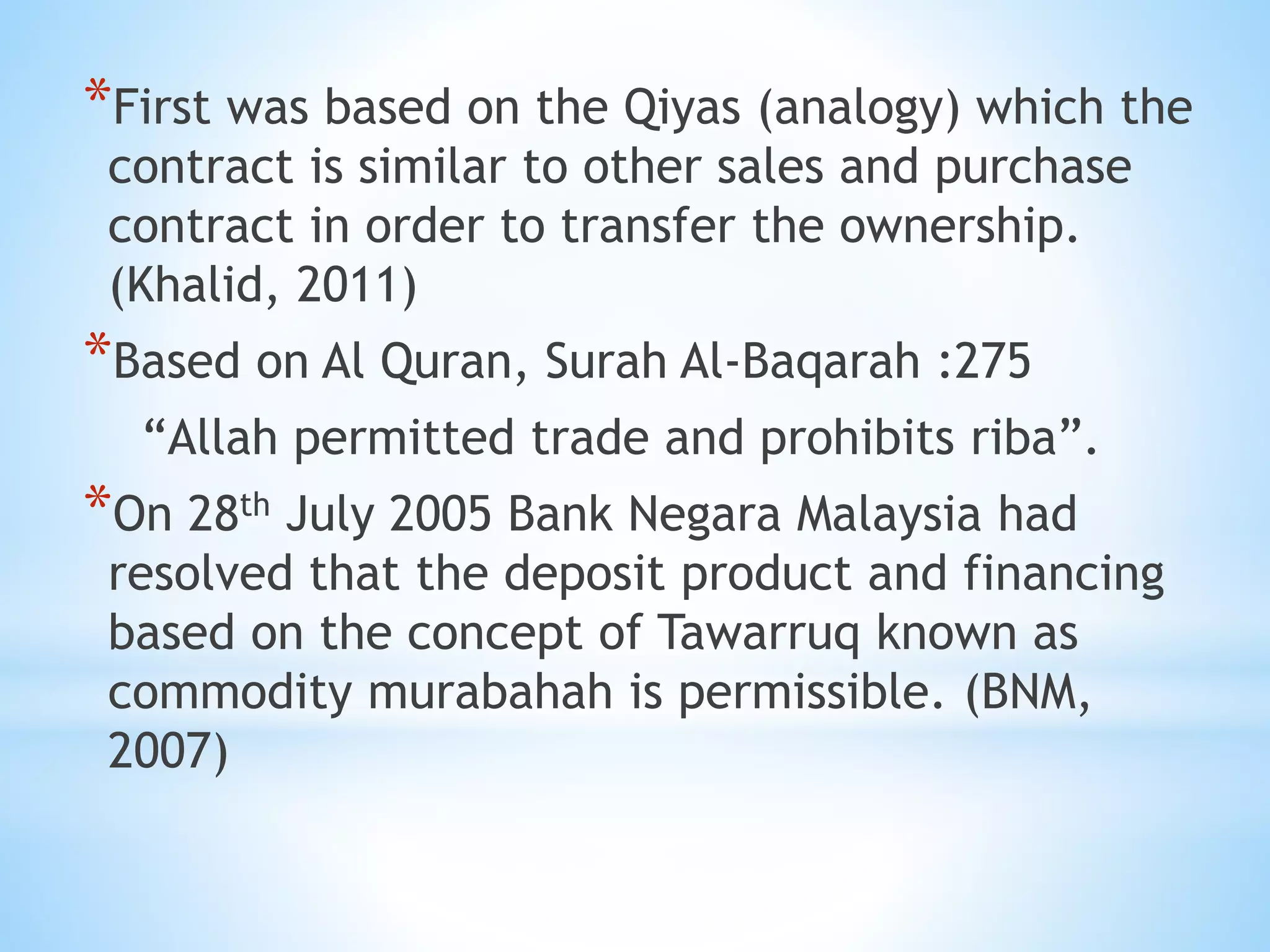 Bay al inah and tawarruq | PPTX