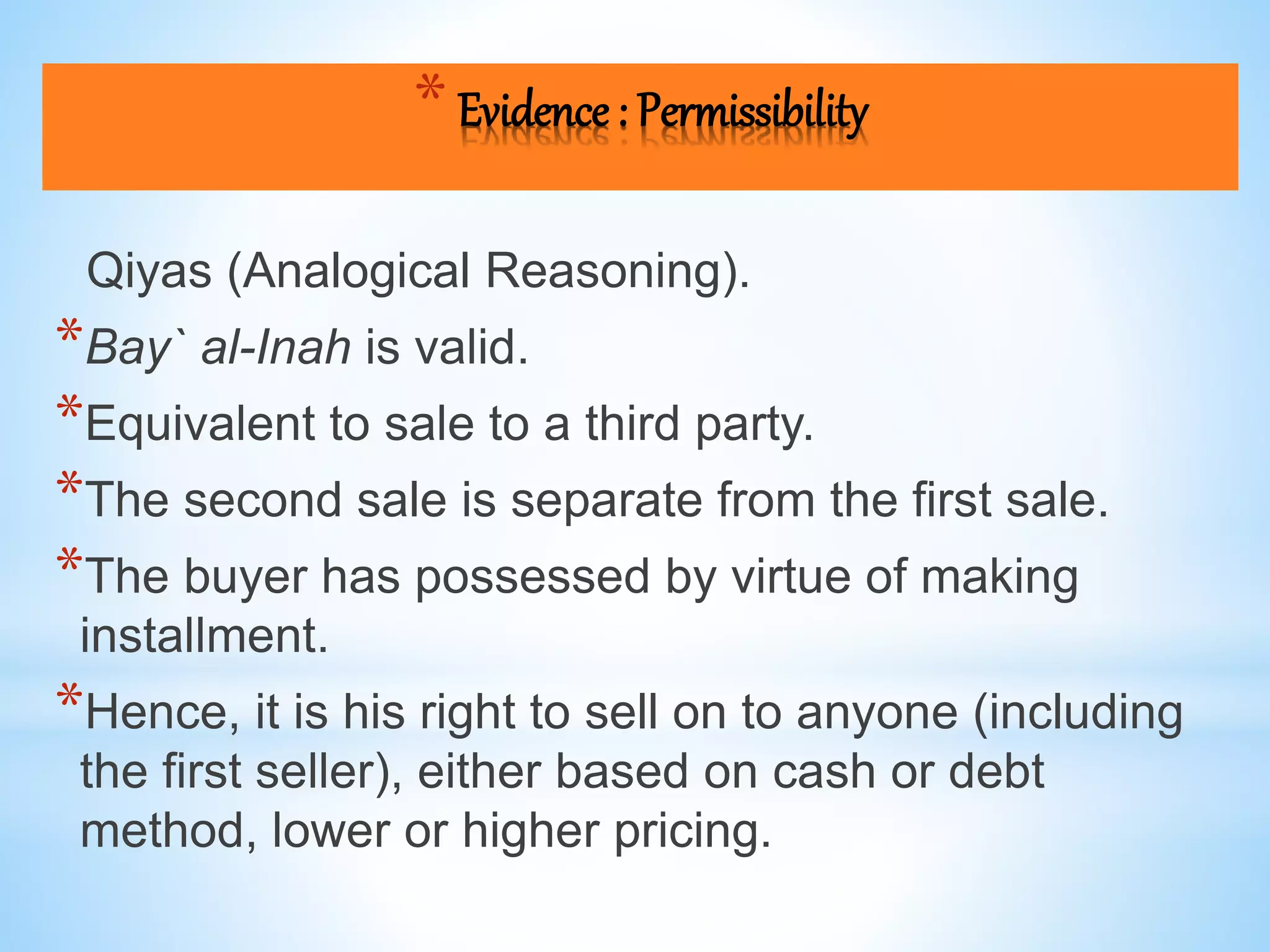 Bay al inah and tawarruq | PPTX