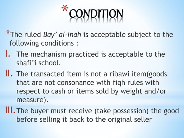 Bay al inah and tawarruq | PPTX