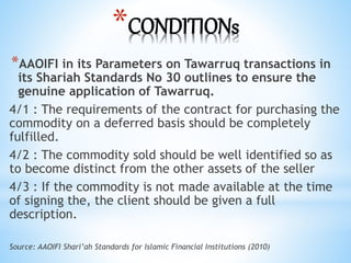 Bay al inah and tawarruq | PPT