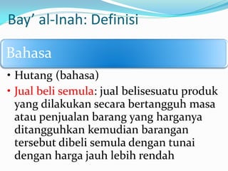 Bay’ al inah dan bay dayn | PDF