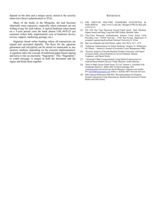 Online applications using strong authentication with OTP grid cards | PDF