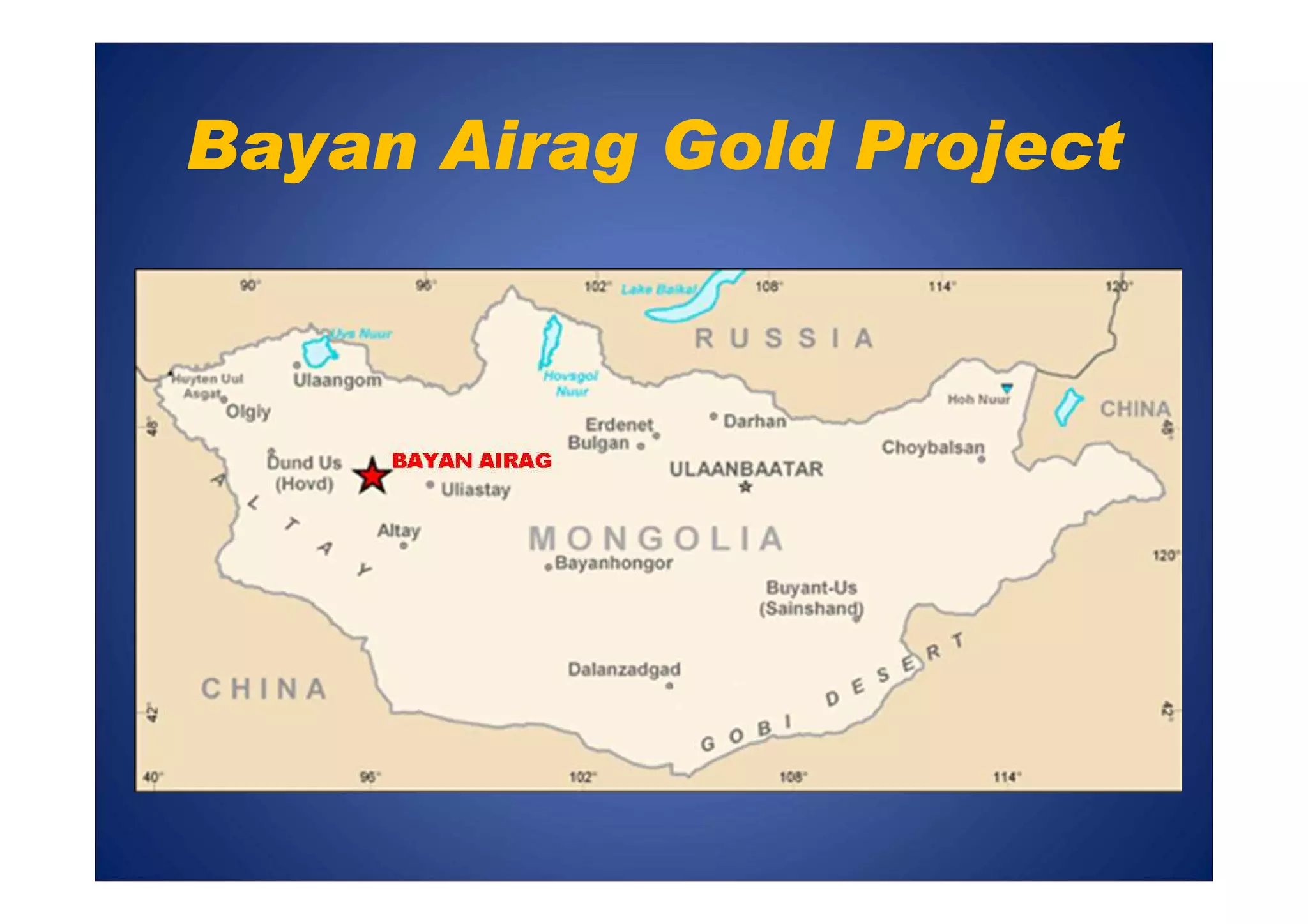 14.10.2010 Bayan airag gold project, John Wyche | PDF