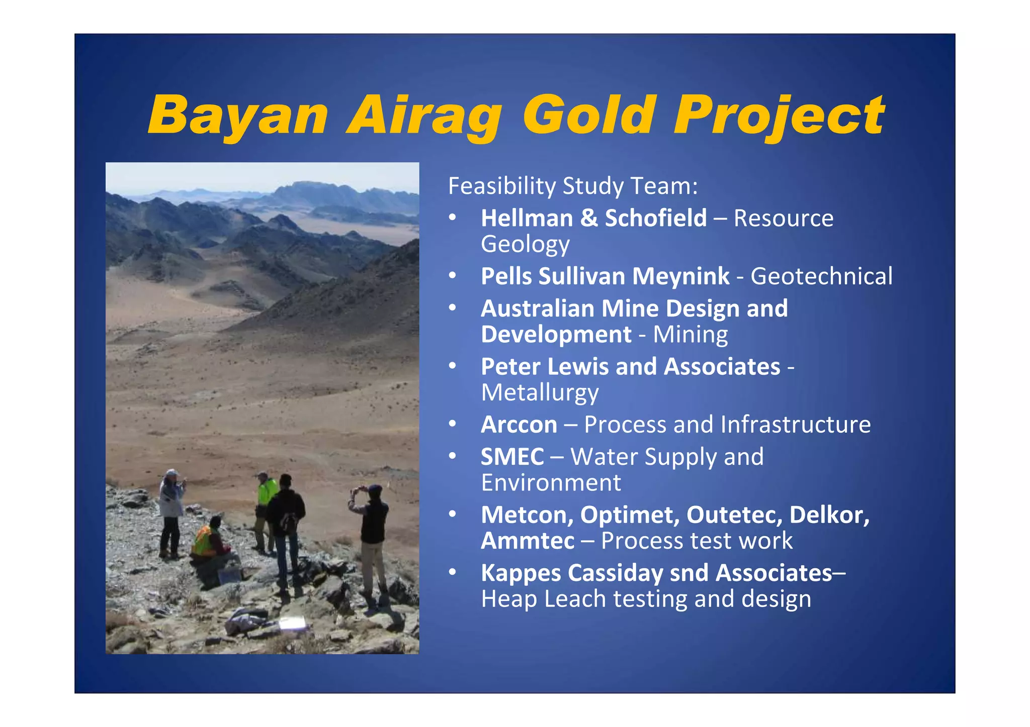 14.10.2010 Bayan airag gold project, John Wyche | PDF
