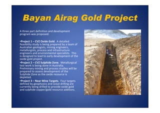 14.10.2010 Bayan airag gold project, John Wyche | PDF