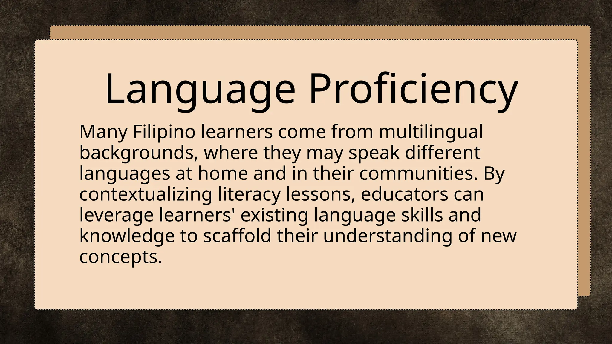 CONTEXTUALIZING LITERACY LESSONS FOR FILIPINO LEARNERS | PPTX