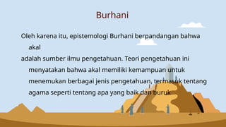 Mengenal metode bayani burhani dalam studi Islam | PPTX