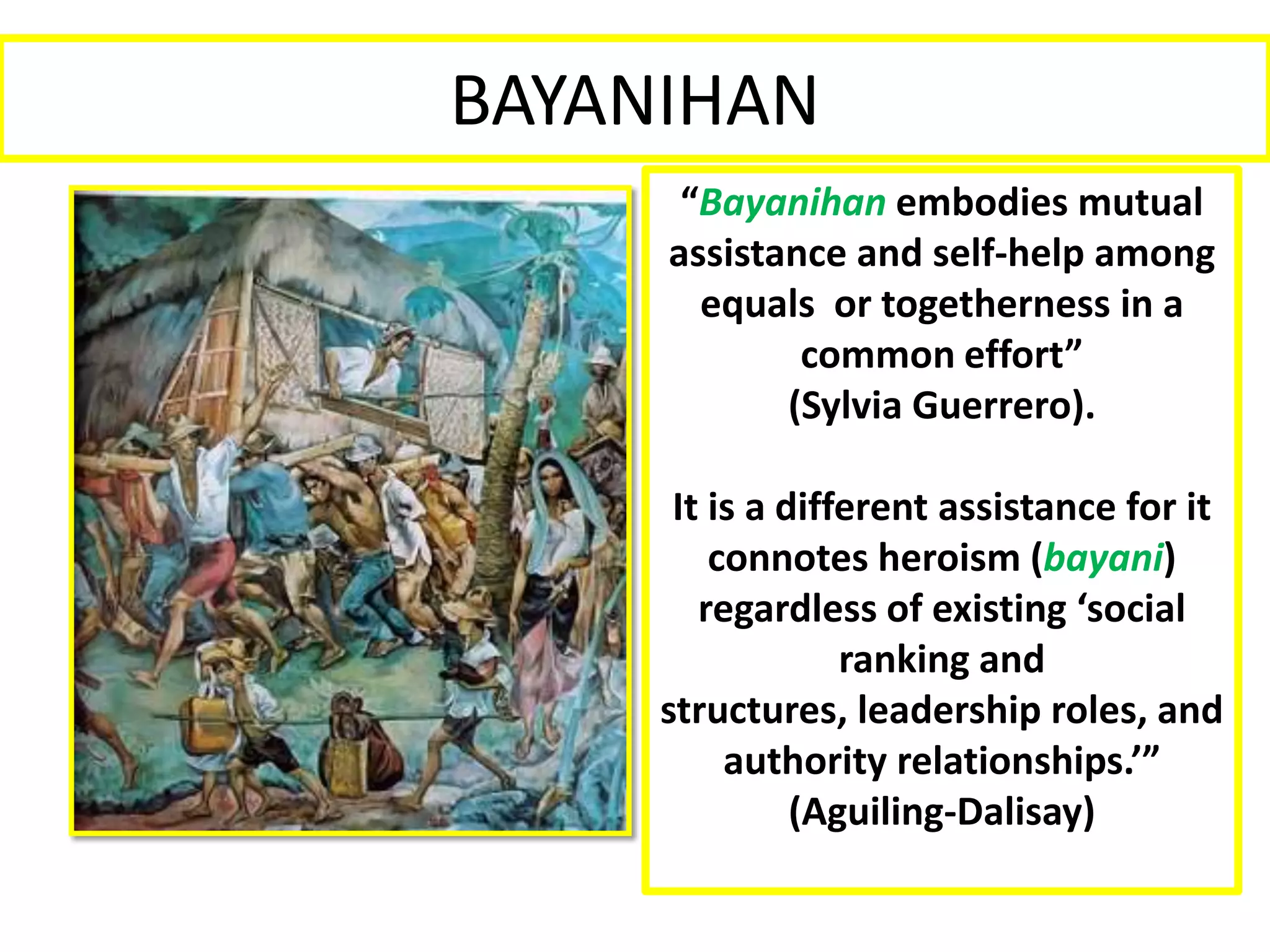LESSON 3: FILIPINO VALUES: BAYANIHAN | PPTX