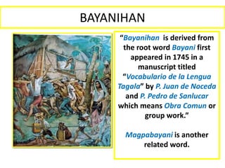 LESSON 3: FILIPINO VALUES: BAYANIHAN | PPTX