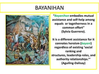 LESSON 3: FILIPINO VALUES: BAYANIHAN | PPTX