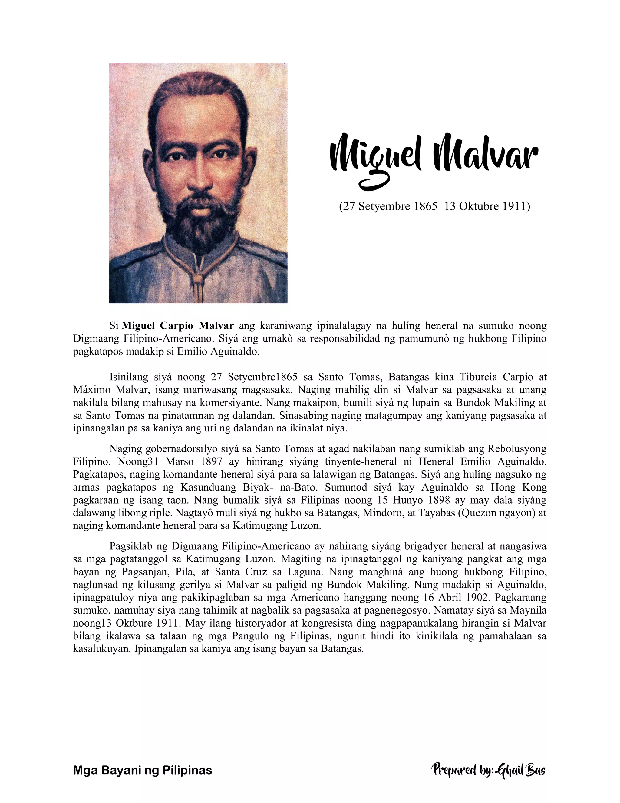 Bayani ng Pilipinas | PDF