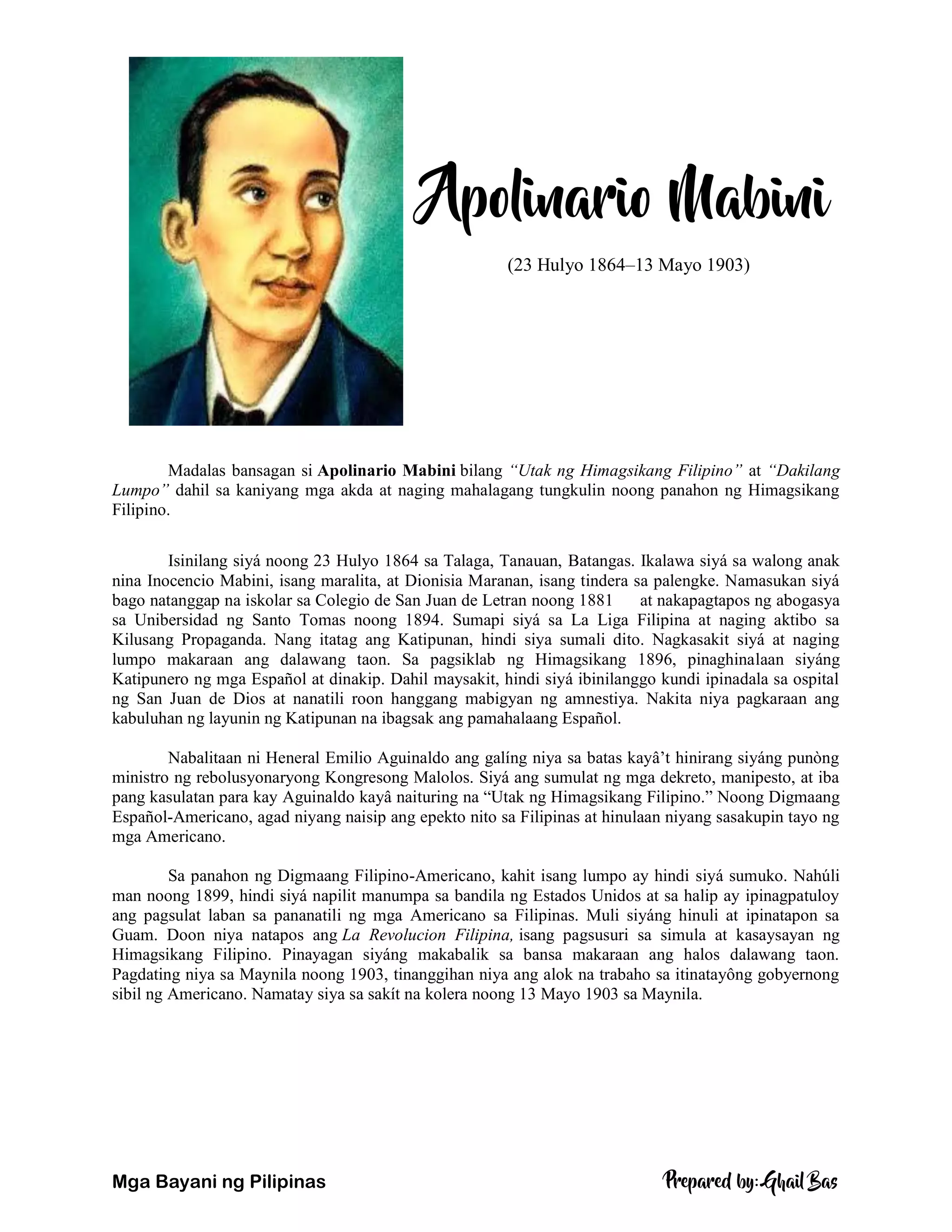 Bayani ng Pilipinas | PDF