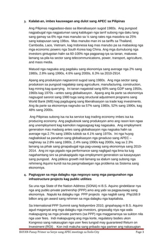 Bayan Panay's APEC Primer | PDF