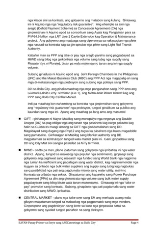 Bayan Panay's APEC Primer | PDF