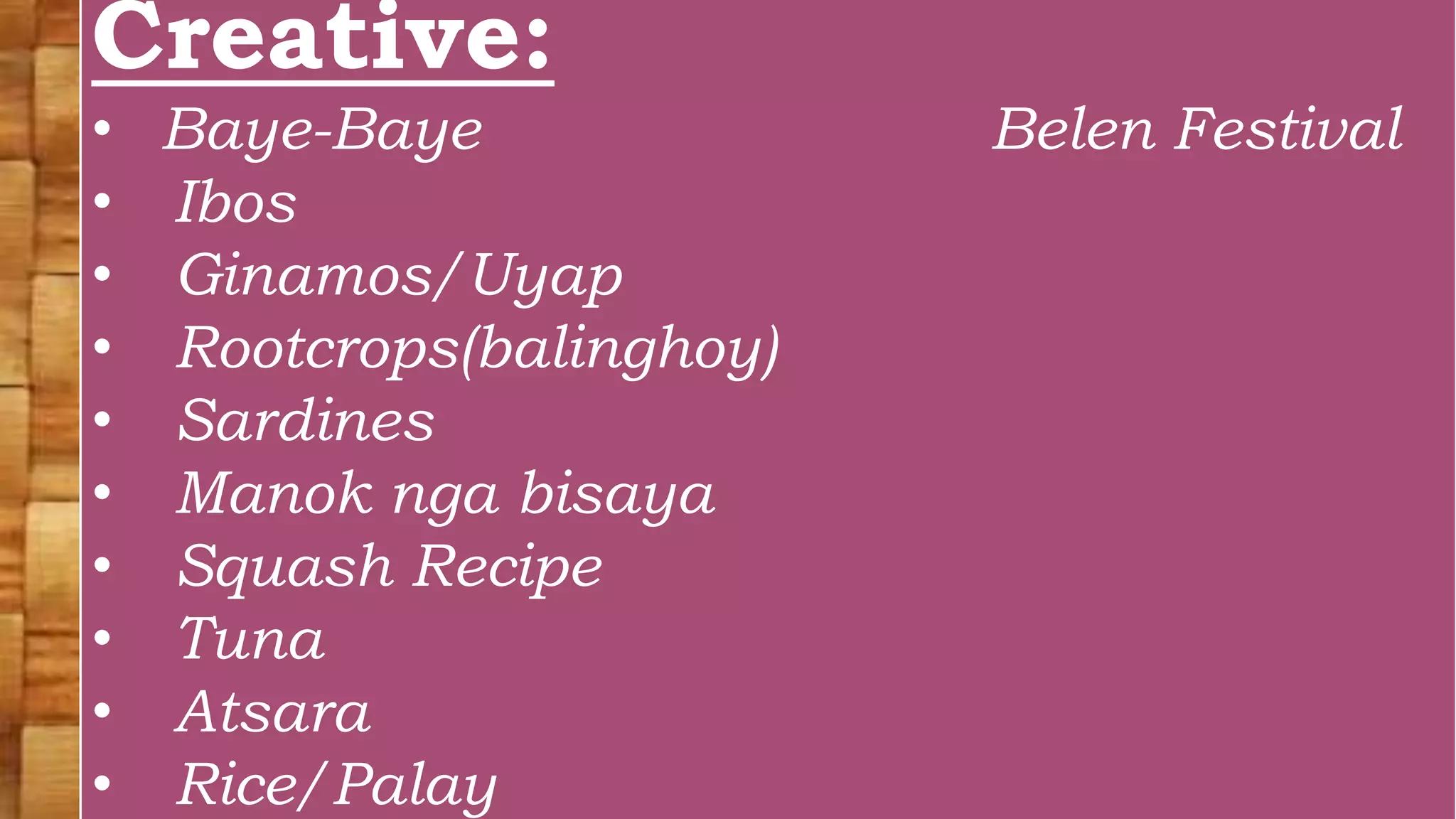 Bayawan and Basay Cultural Mapping | PPT