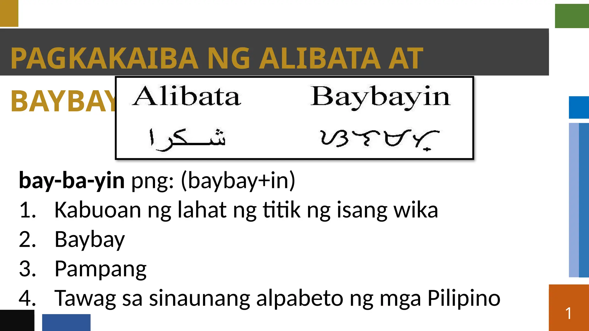 Tamang Pagsulat at Pag aaral ng Baybayin | PPTX
