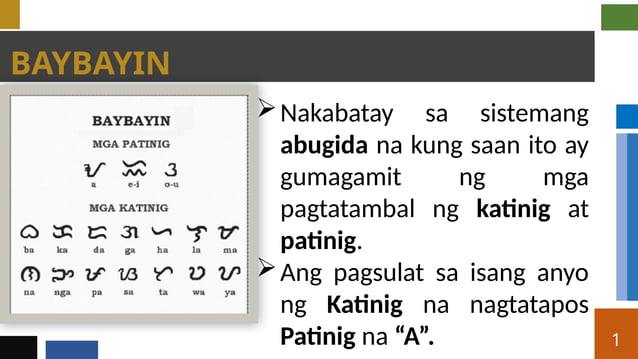 Tamang Pagsulat at Pag aaral ng Baybayin | PPTX
