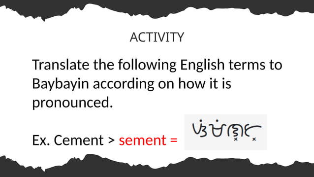 BAYBAYIN (Philippine Ancient Writing System) | PPTX