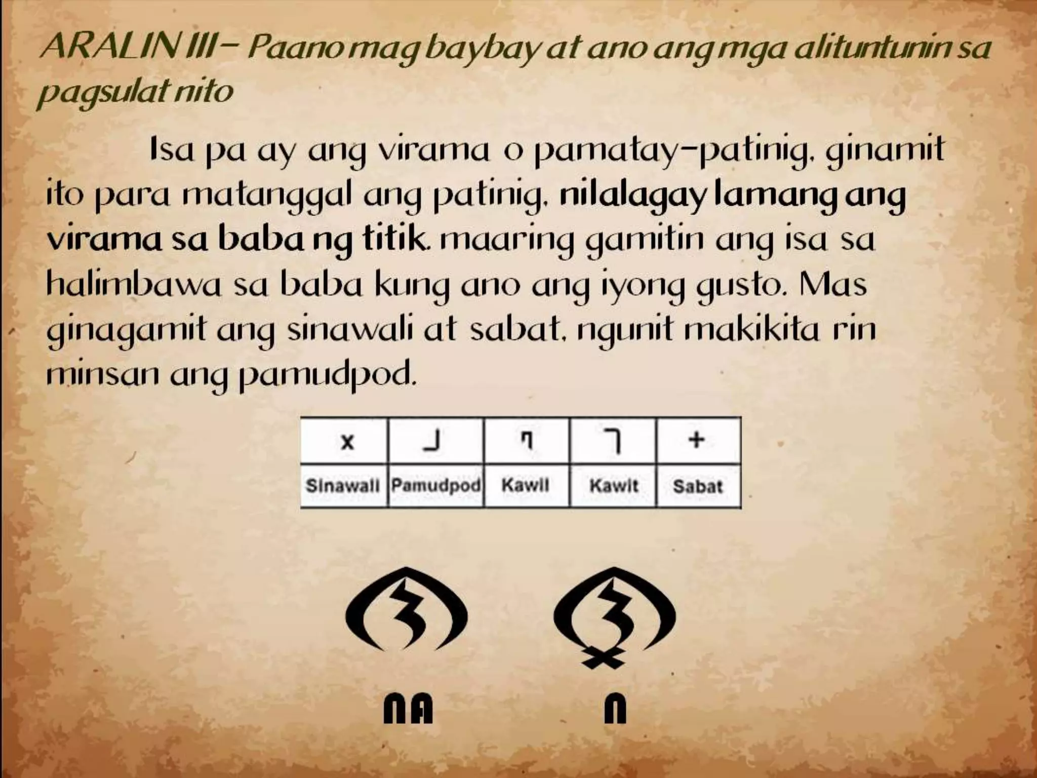 Baybayin Aralin: Sinaunang Sulat ng Tagalog | PPTX