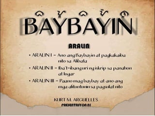 Baybayin Aralin: Sinaunang Sulat ng Tagalog | PPTX