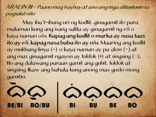 Baybayin Aralin: Sinaunang Sulat ng Tagalog | PPTX