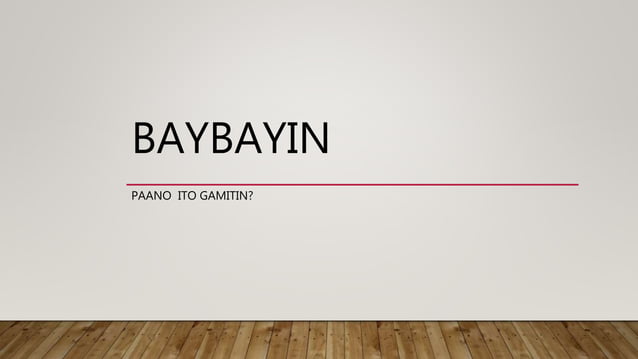 Baybayin | PPTX