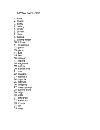 Baybay sa Filipino.docx