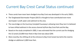 Bay Crest Dredging Presentation 1-24-2024 | PDF