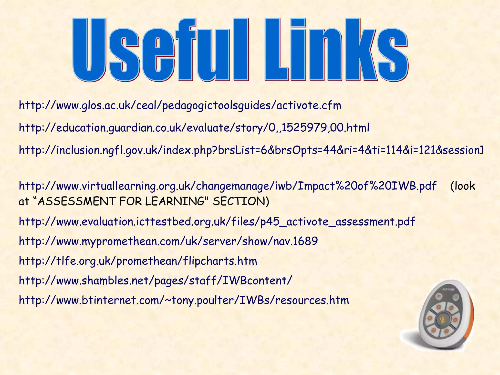 Ba Year 1 Session 6 Acti Vote 09 10 Student | PPT