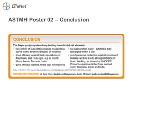 Bayer LifeNet - Poster Paper presented at American Society of Tropical ...