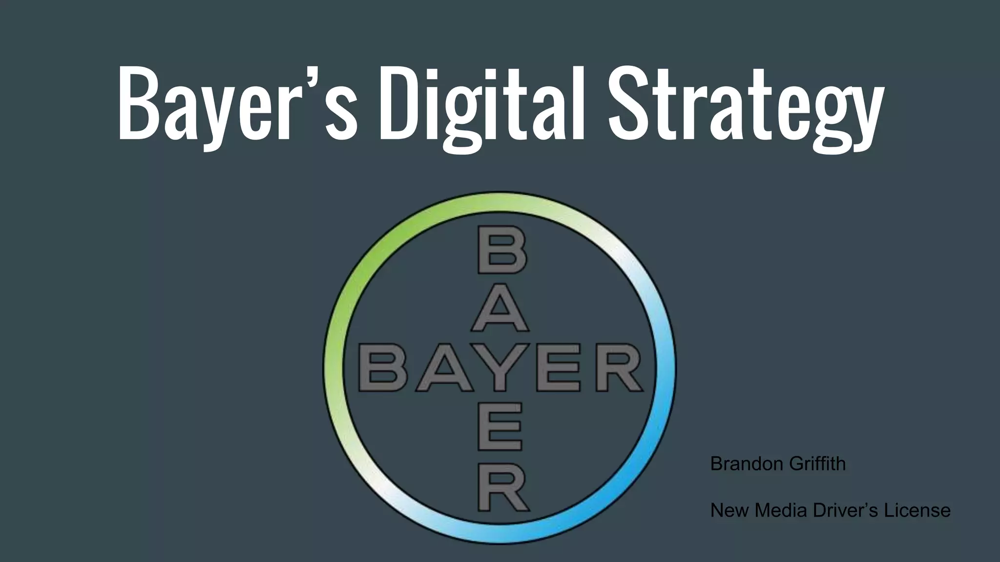 Bayer's digital strategy | PPTX