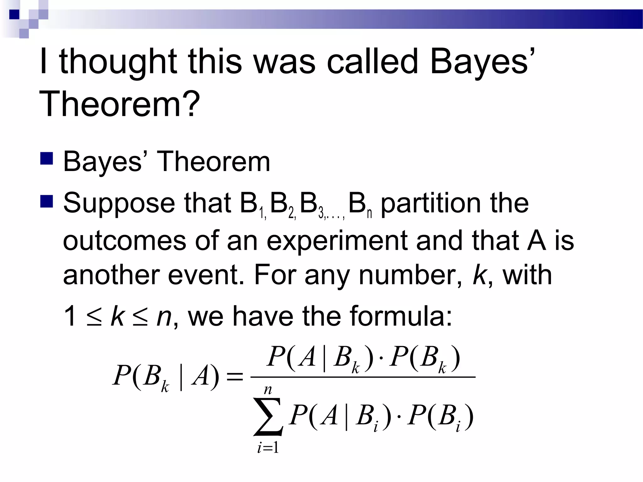 Bayes theorm | PPT