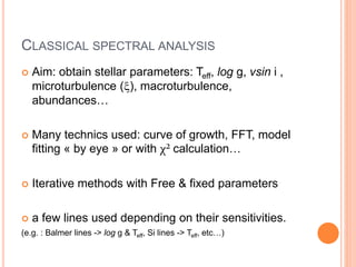 Bayesian Statistics as a New Tool for Spectral Analysis | PPT